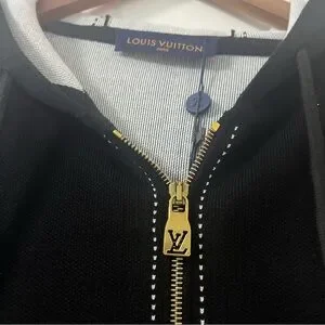 Louis Vuitton | Jackets & Coats | Louis Vuitton Black Monogram Flower ...